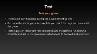 6 Aspects of Game Development | PPT
