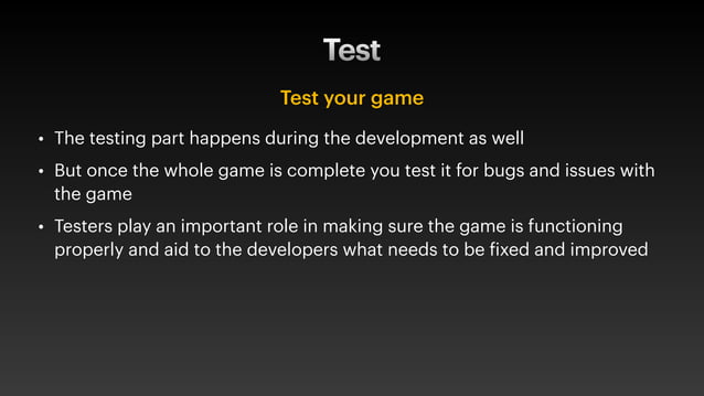 6 Aspects of Game Development | PPT