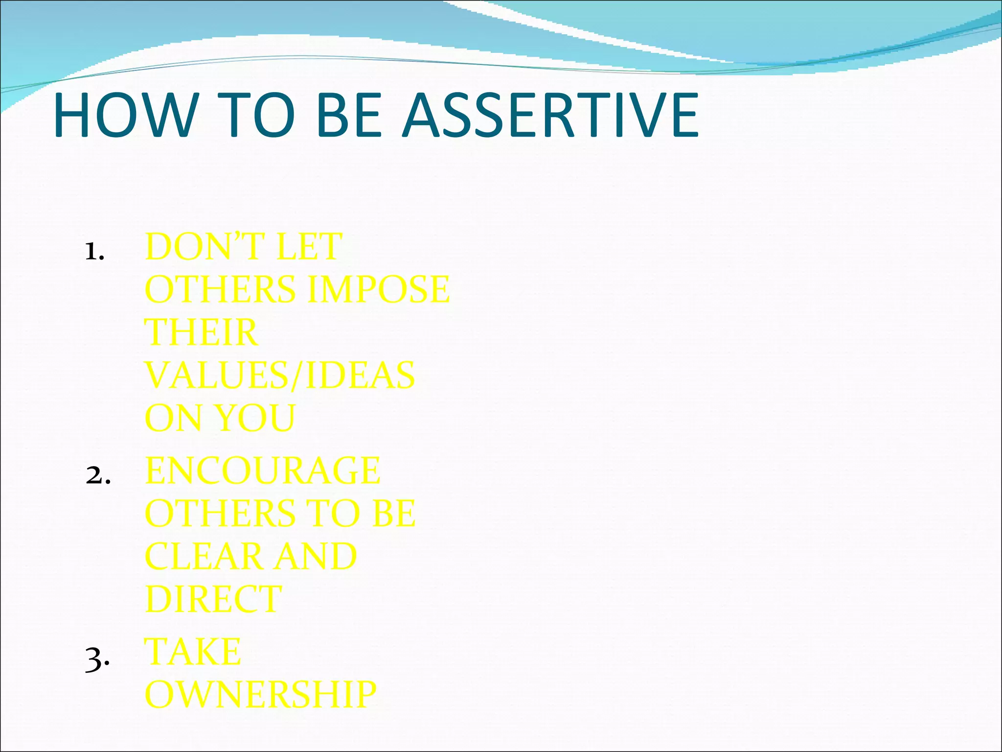 Assertiveness | PPT