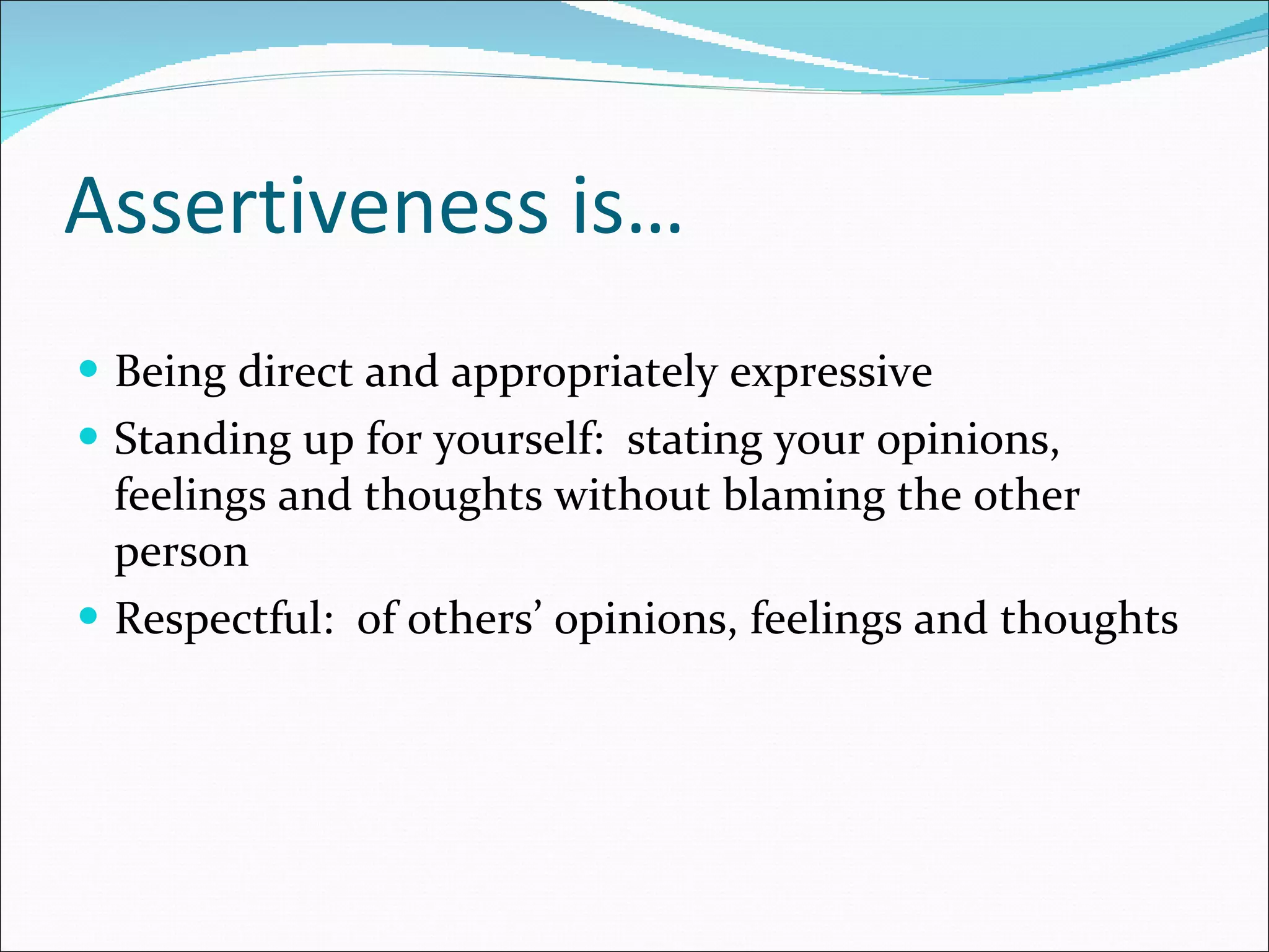 Assertiveness | PPT