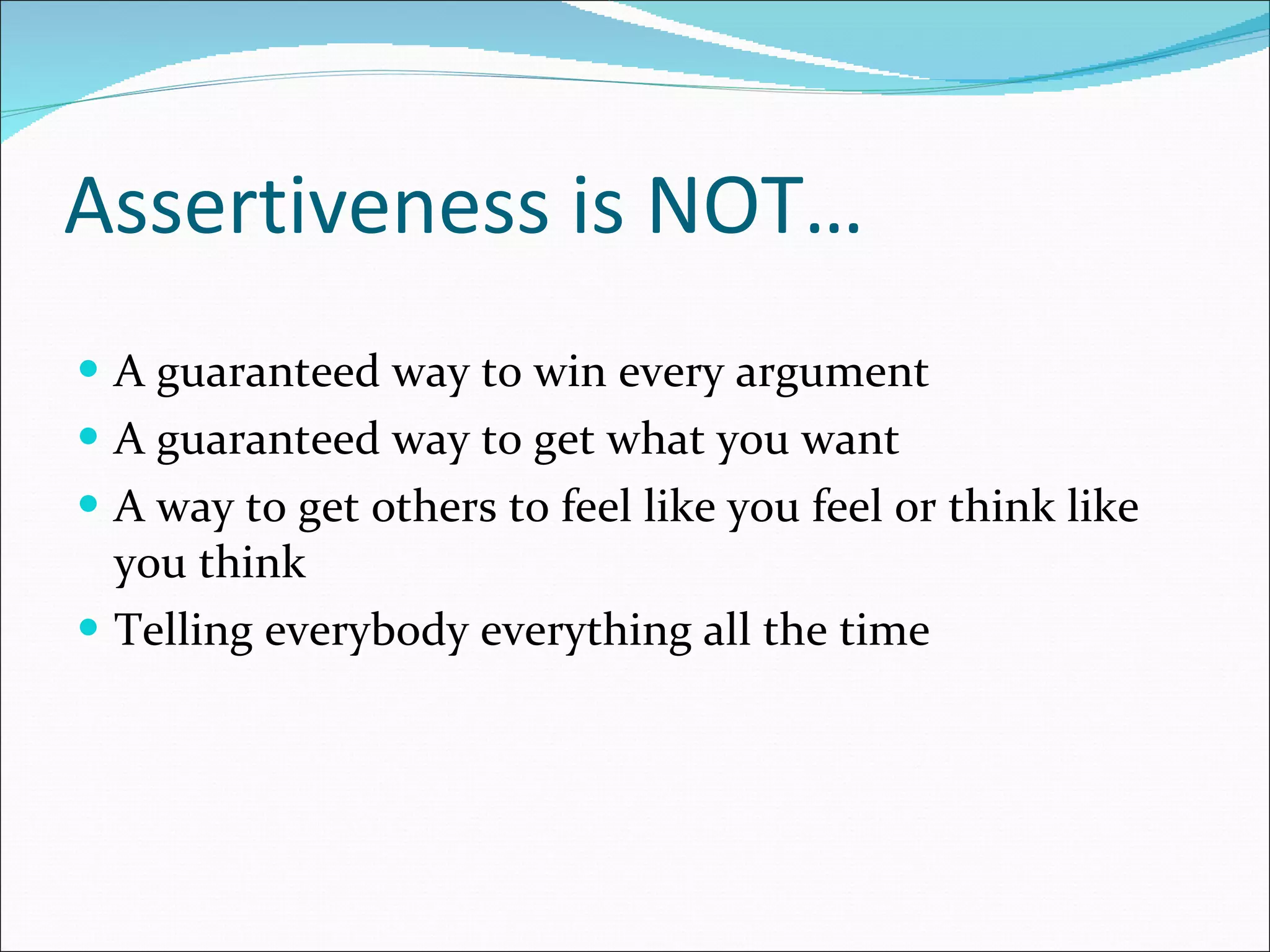 Assertiveness | PPT