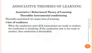 ASSOCIATIVE THEORIES OF LEARNING | PDF