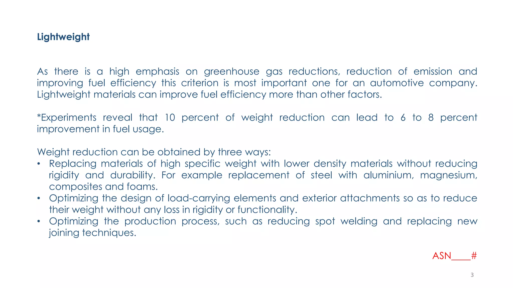 Materials in automotive design | PDF