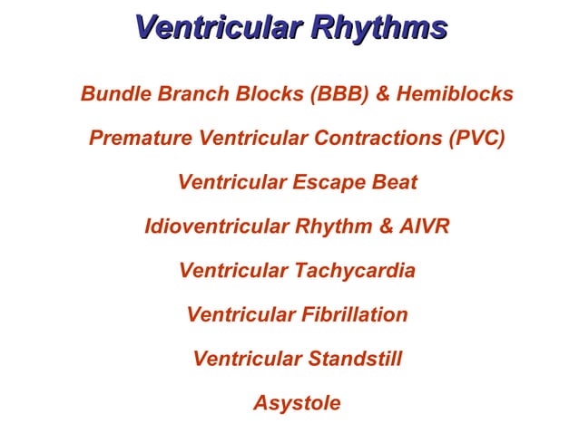 Ventricular Rhythms - BMH/Tele | PPT | Heart and Cardiovascular ...