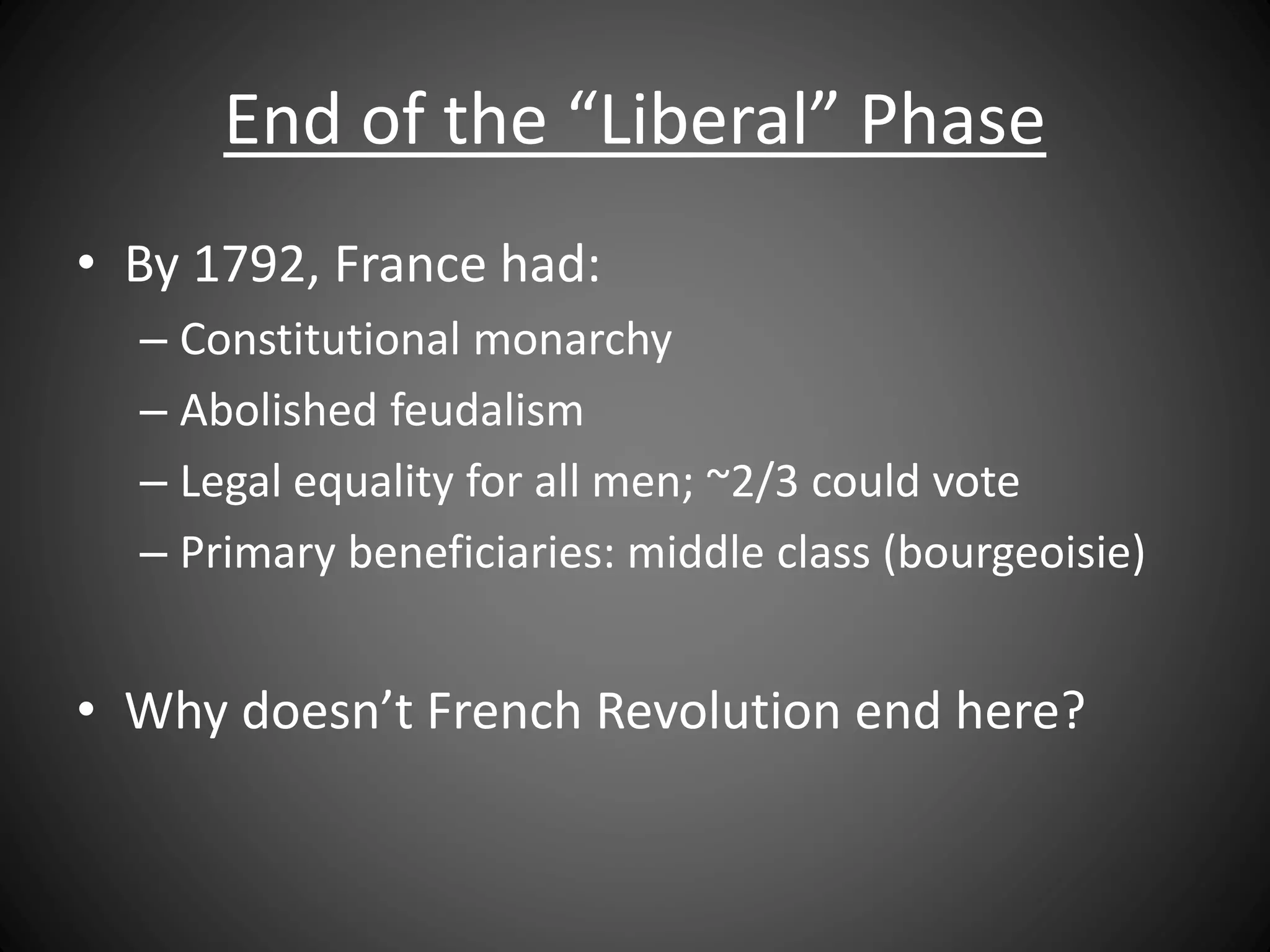 French Revolution - Radical stage & reaction | PPT