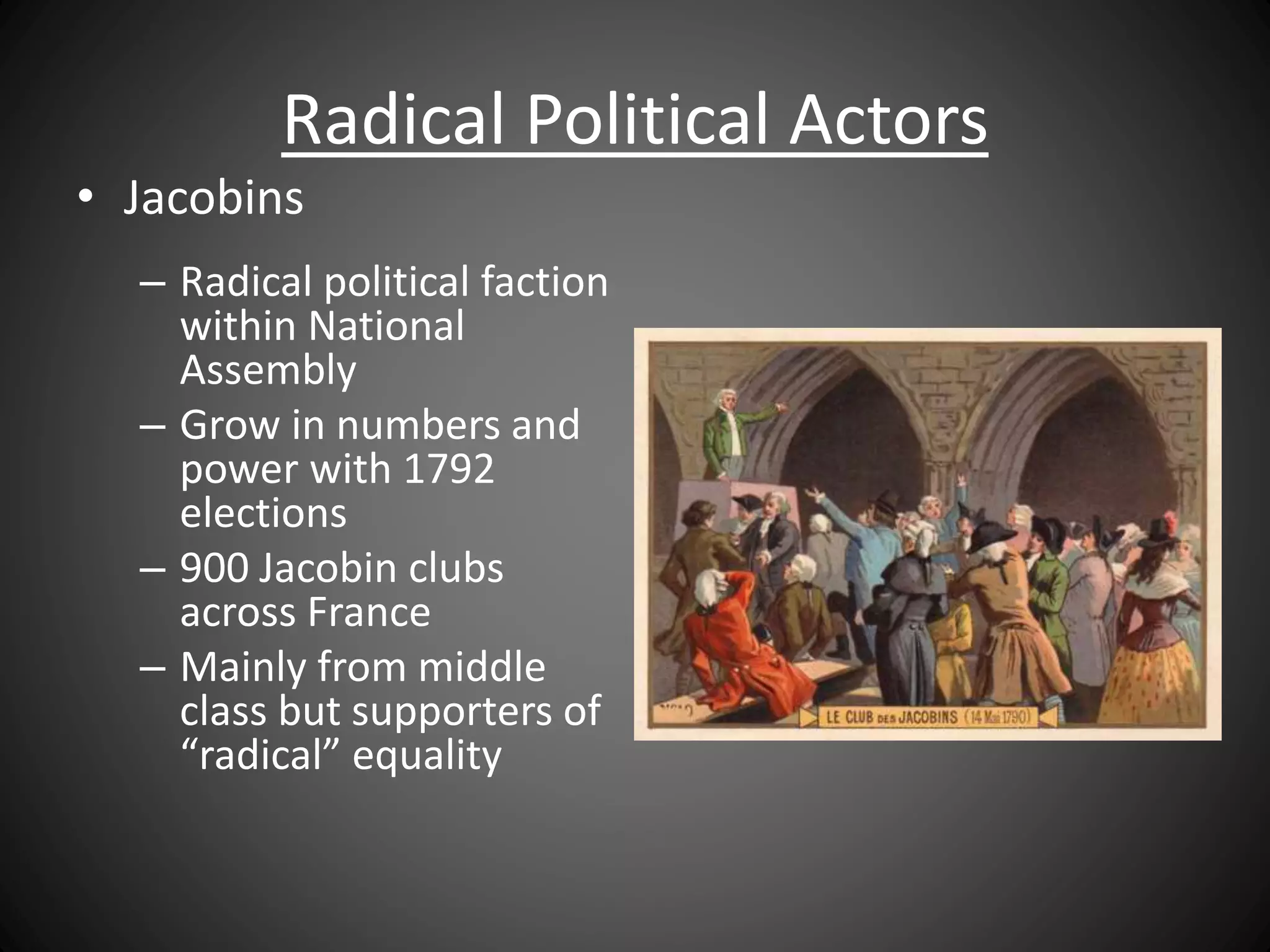 French Revolution - Radical stage & reaction | PPT