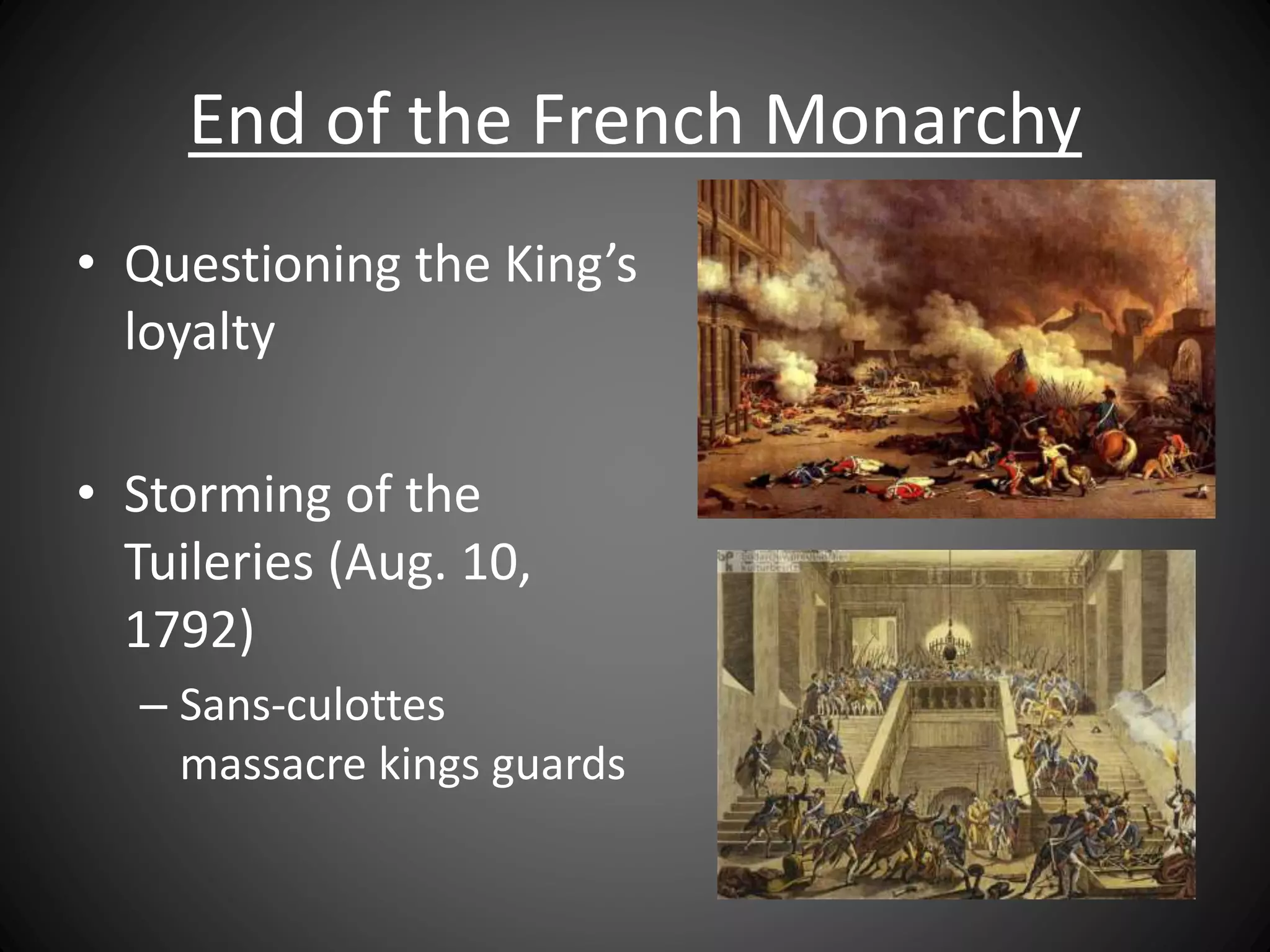 French Revolution - Radical stage & reaction | PPT