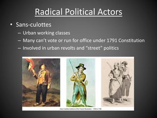 French Revolution - Radical stage & reaction | PPT