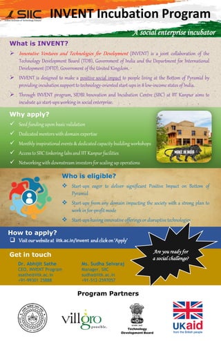 INVENT program at IIT Kanpur | PDF