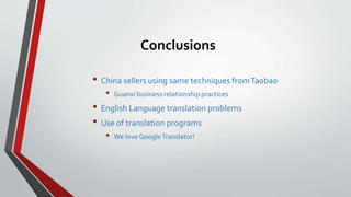 Textual Speaking On The eBay Global Market Platform | PPT