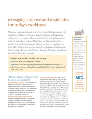 Sun Life Absence Management Whitepaper | PDF | Business | Business and ...