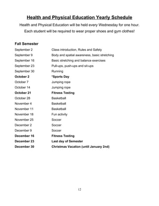 Elementary Physical Education Curriculum Guide | PDF