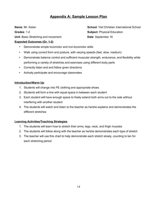 Elementary Physical Education Curriculum Guide | PDF | Fitness and ...