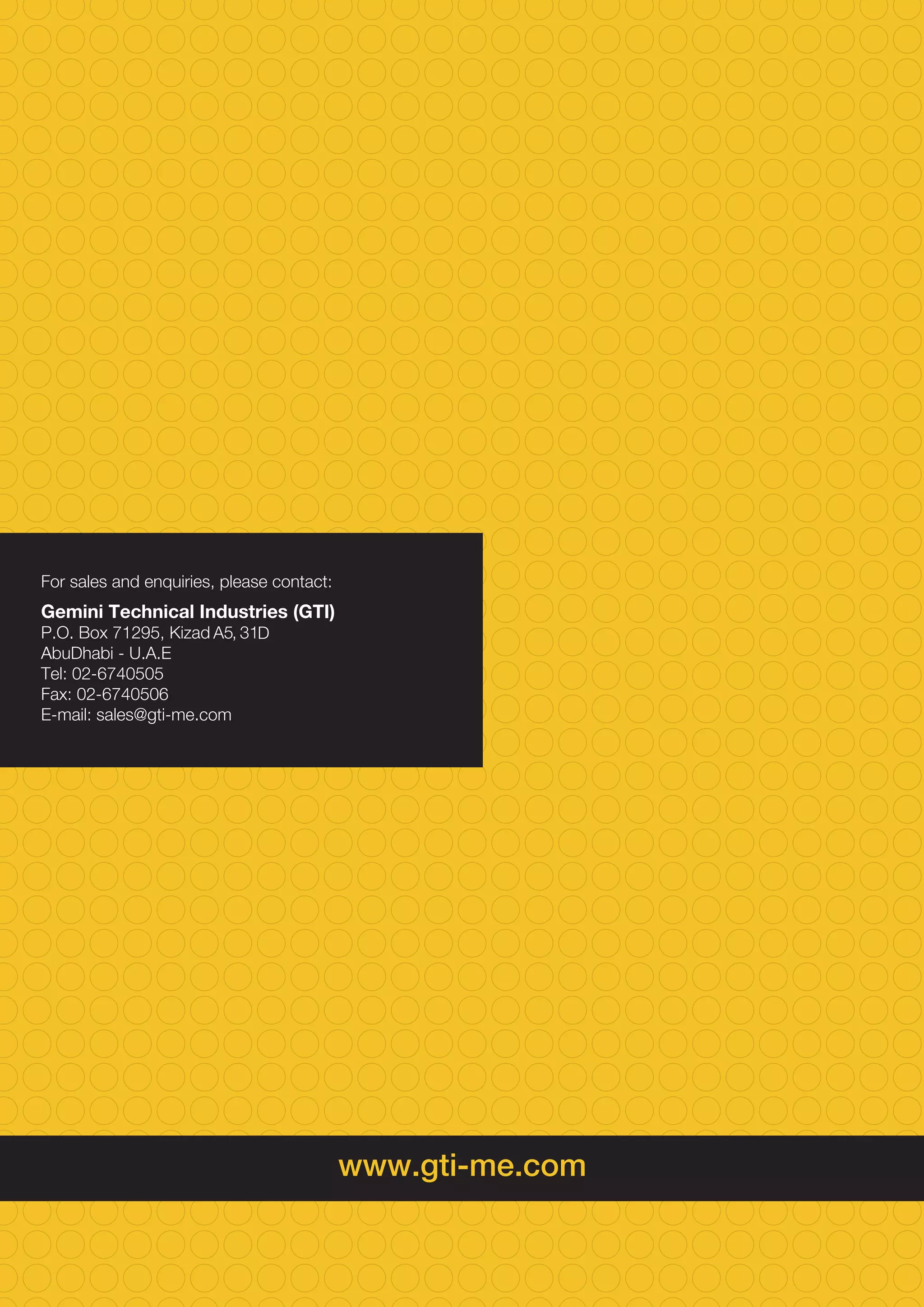 GTI - Company Profile | PDF