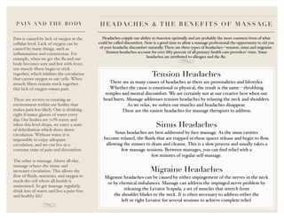 Pain and Headache brochure | PDF