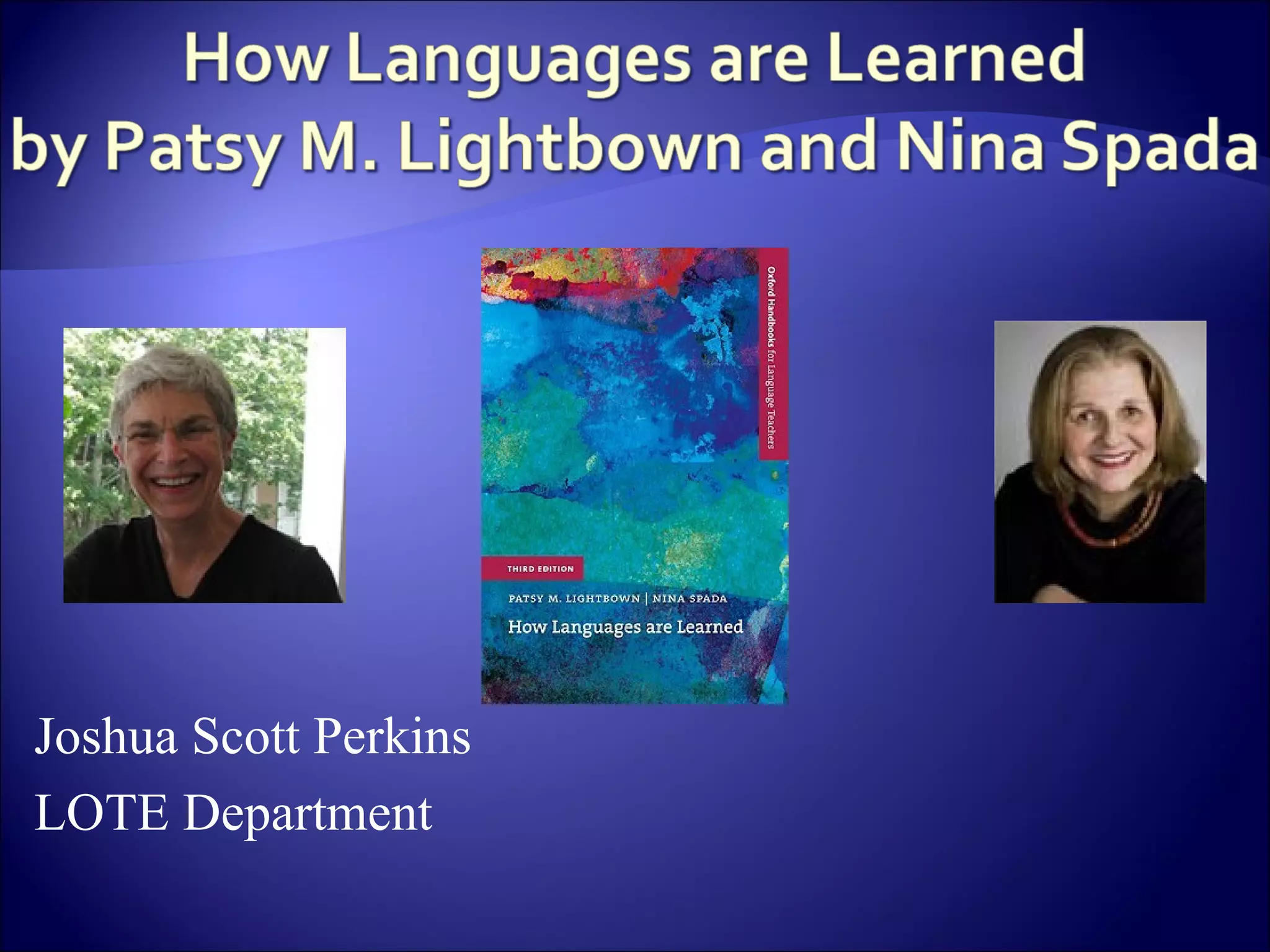 Language Acquisition Theories and Research | PPT