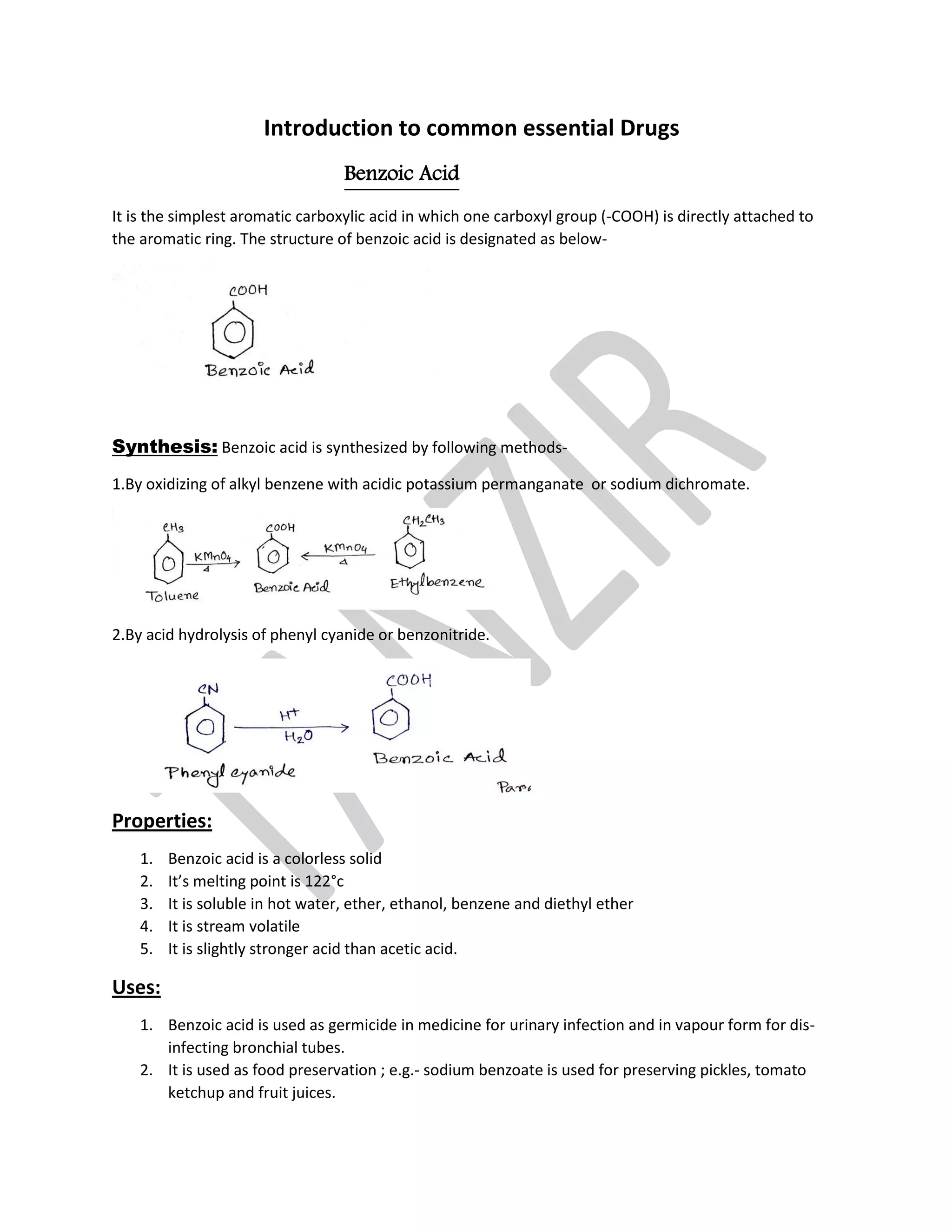 Introduction to common essential Drugs | PDF