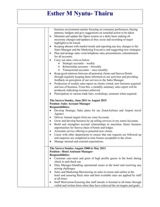 Esther Muthoni Thairu -Resume | PDF
