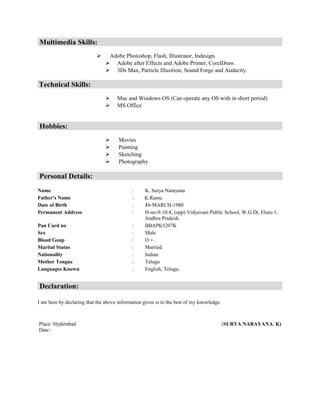 Suryanarayana Resume_2 | DOC