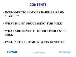 The use of EVAL ( EVOH) for UHT milk pouch - Sep 2015 | PDF