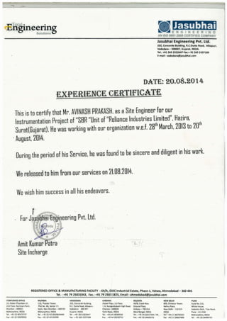 experience certificate | PDF