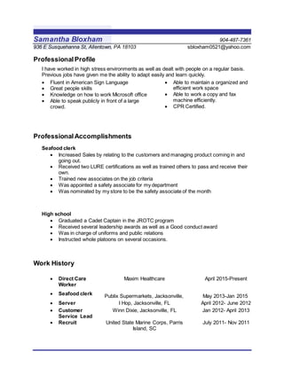 Sam resume 2 | PDF