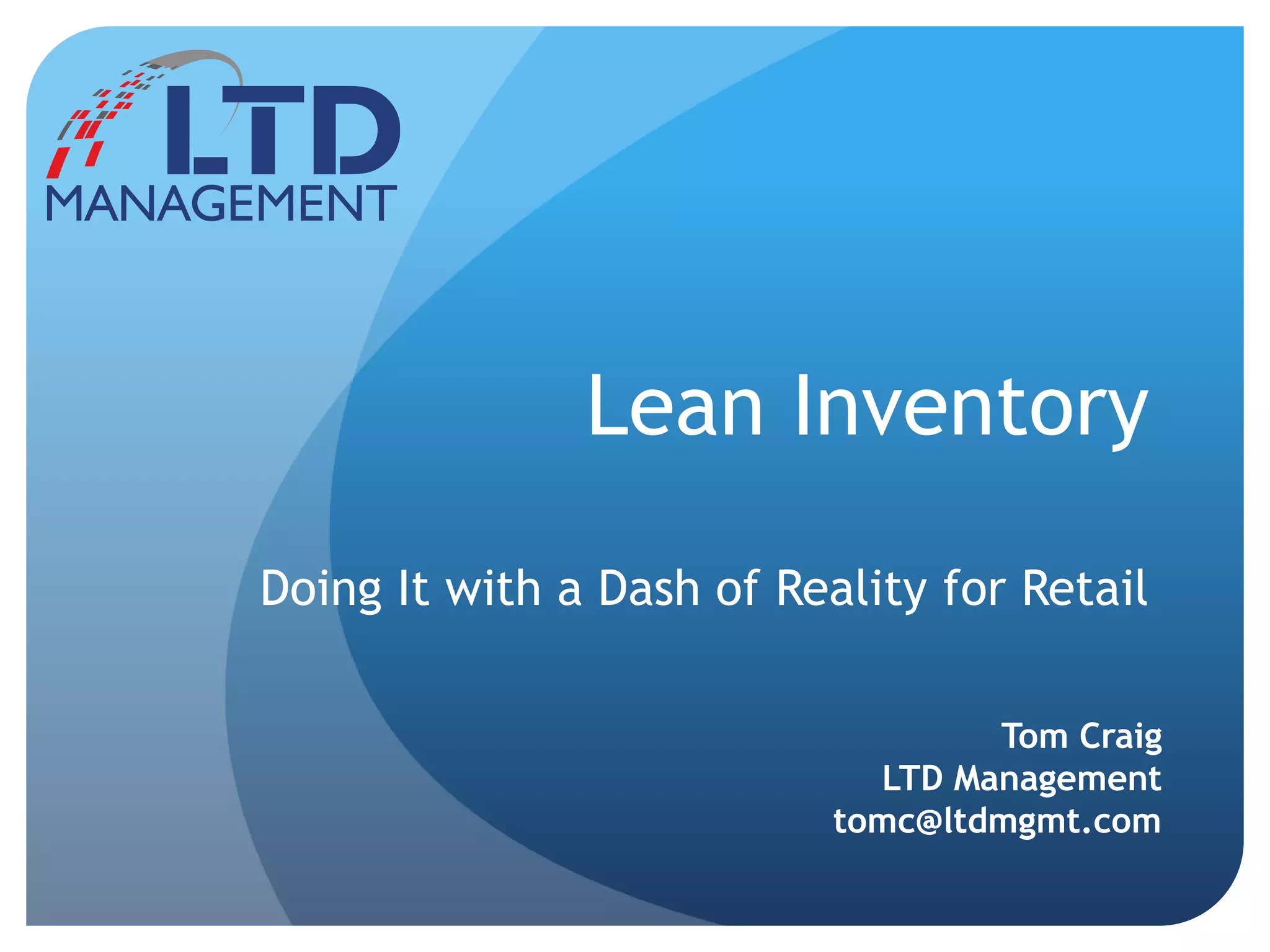 Lean Inventory | PPTX