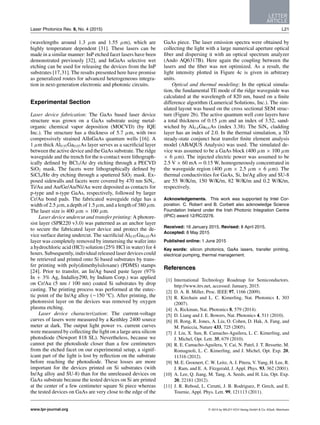 Laser and Photonics Publication | PDF