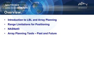 LBL Array Planning | PPTX