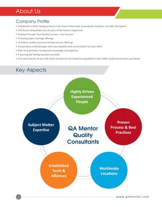 QA Mentor Brochure | PDF