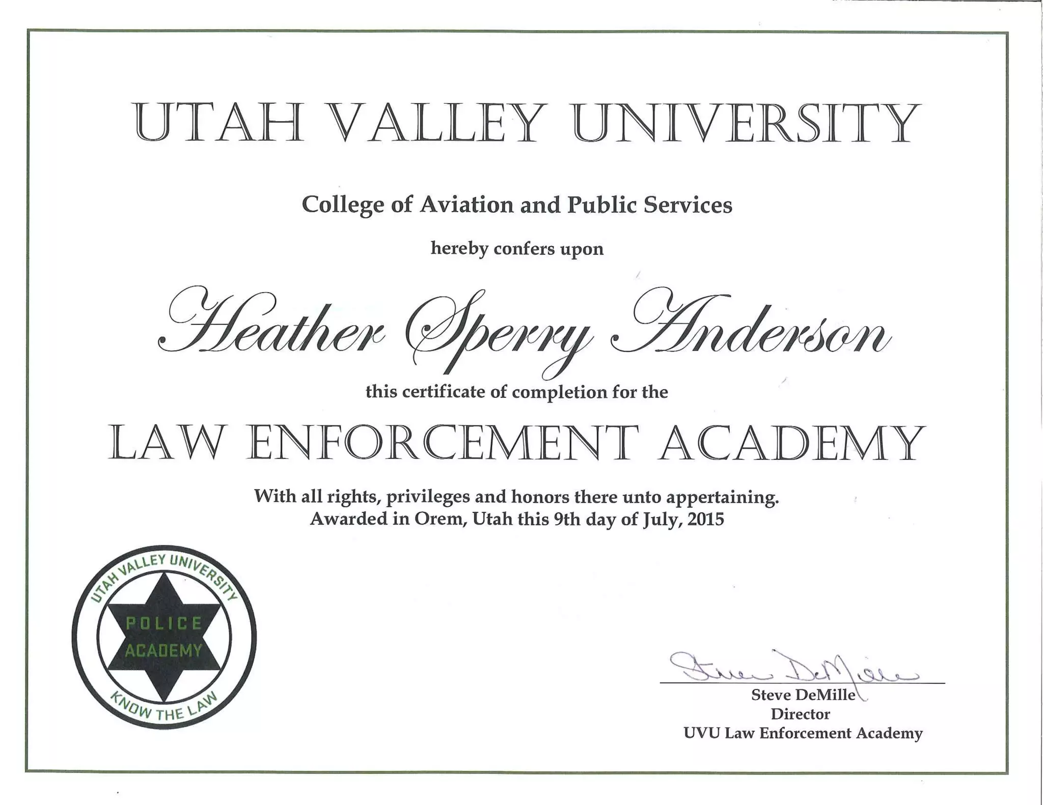LEO Certificate | PDF