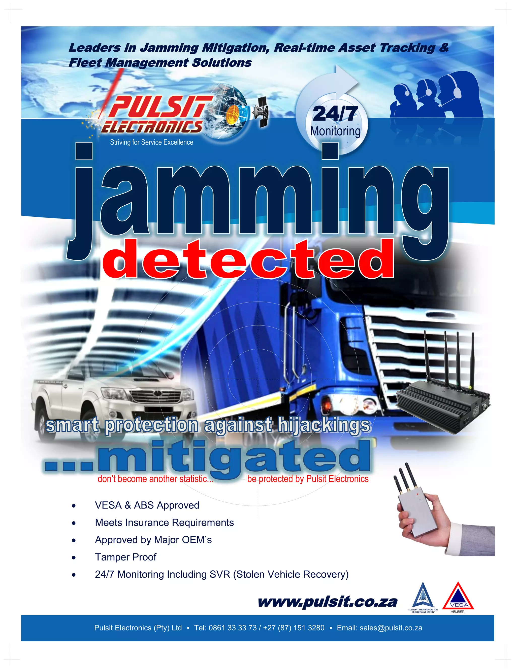 Jamming Mitigation - Brochure 2015 | PDF