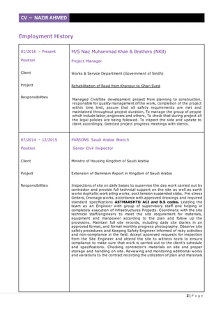 CV - NAZEER AHMED -Oversees | DOCX