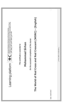 WORC certificate | PDF
