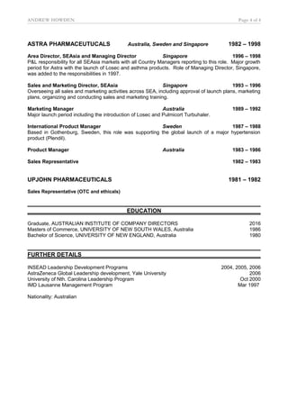 Andrew Howden Resume | PDF