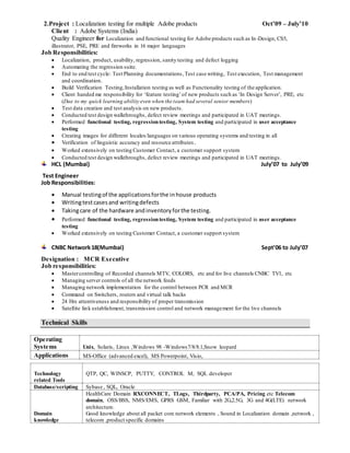 Sakshi Tripathi Resume | DOCX | Operating Systems | Computer Software and Applications