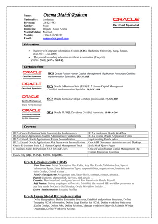 Osama Radwan CV | PDF