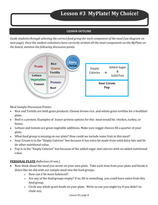 PHSLesson | PDF | Food Movements | Food & Drink