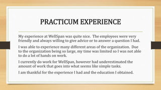 Practicum Presentation | PPTX