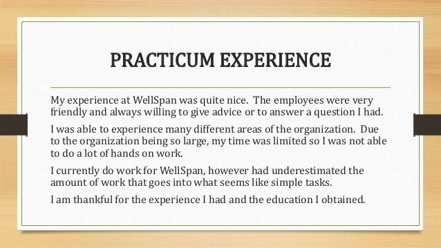 Practicum Presentation