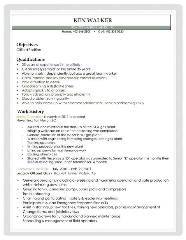 Ken Walker Resume | PDF