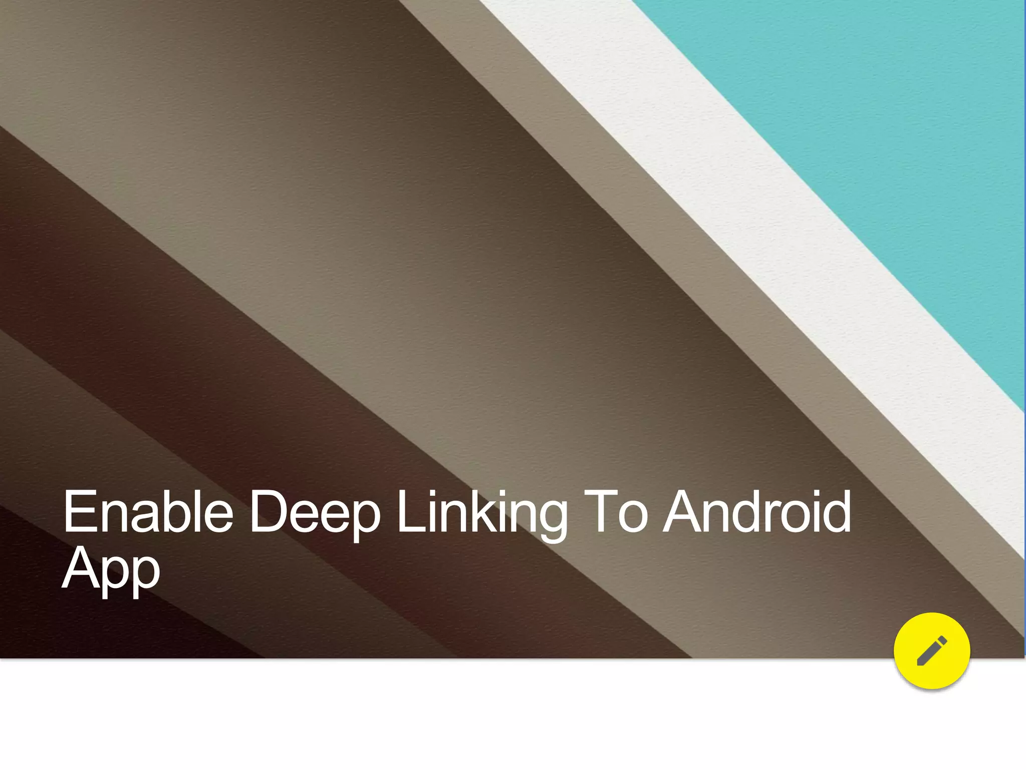 android deep linking | PPT