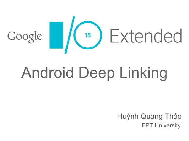 android deep linking | PPT