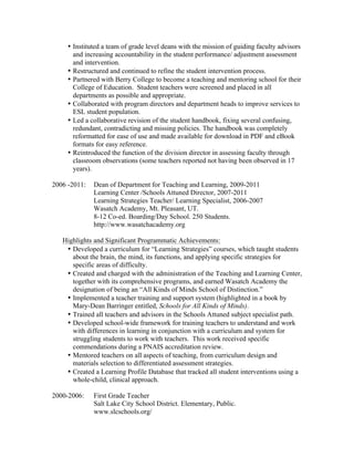 C.MaxRoach CV-2015 | PDF | Professional School | Postgraduate Education