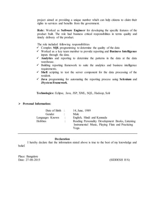 SIDDESH H S | DOCX