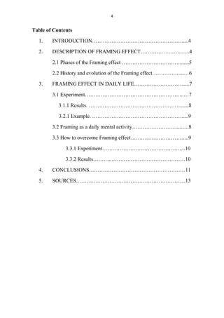 The Framing Effect | PDF