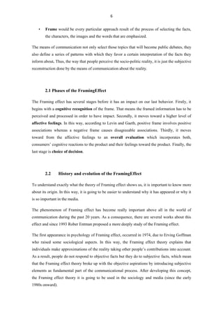 The Framing Effect | PDF