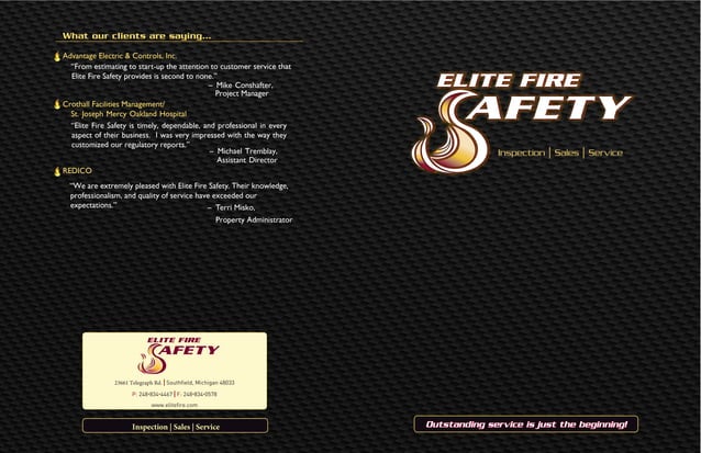 EliteFireSafety - Service Info - 2016 | PDF