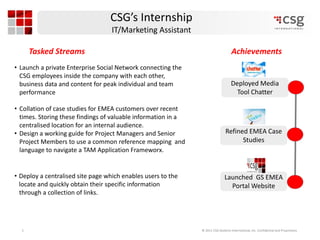 IT_Marketing_Internship Final Presentation | PPT