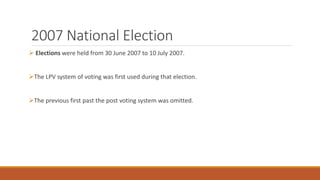 PG 001 PNG ELECTIONS AND ELECTORATES | PPTX | Elections | Politics
